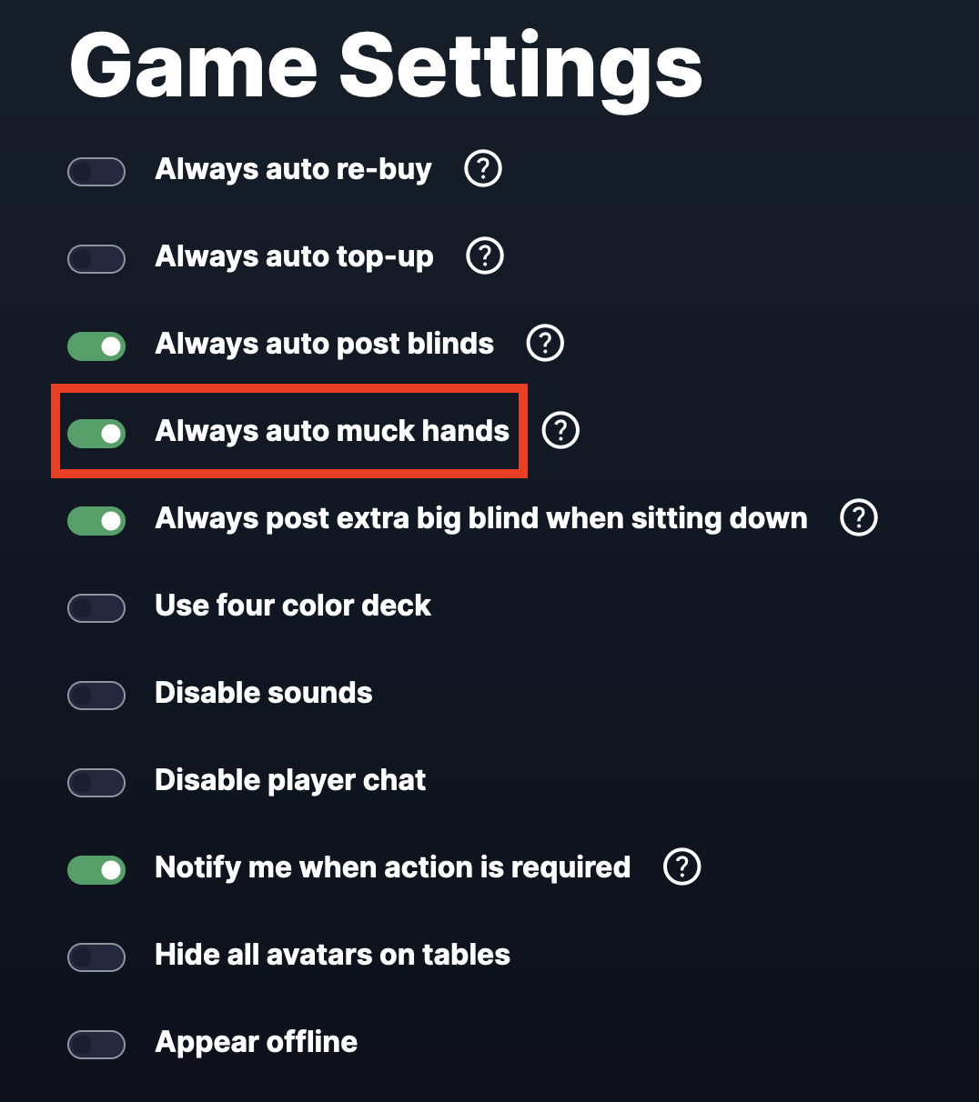 What "muck" means – Replay Poker